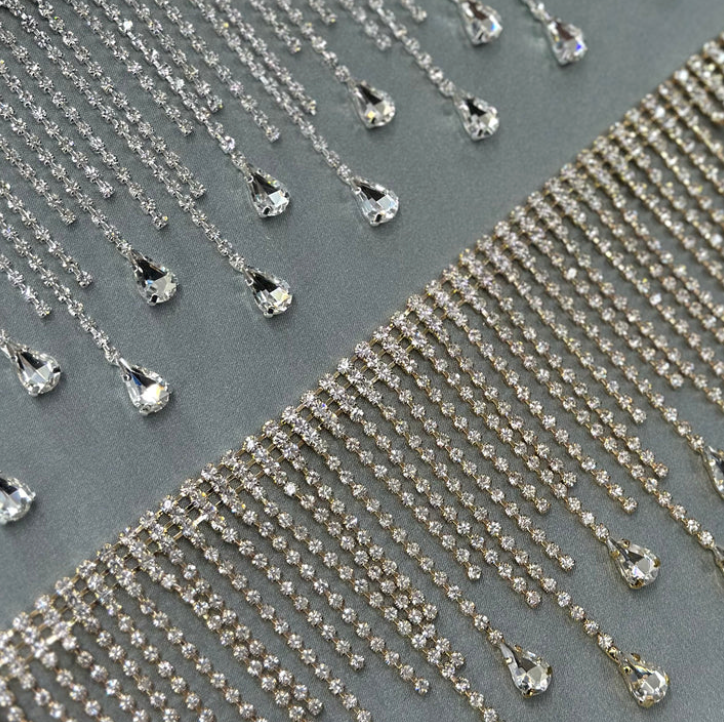 Rhinestone Tear Drop Fringe – Axiland Southeast