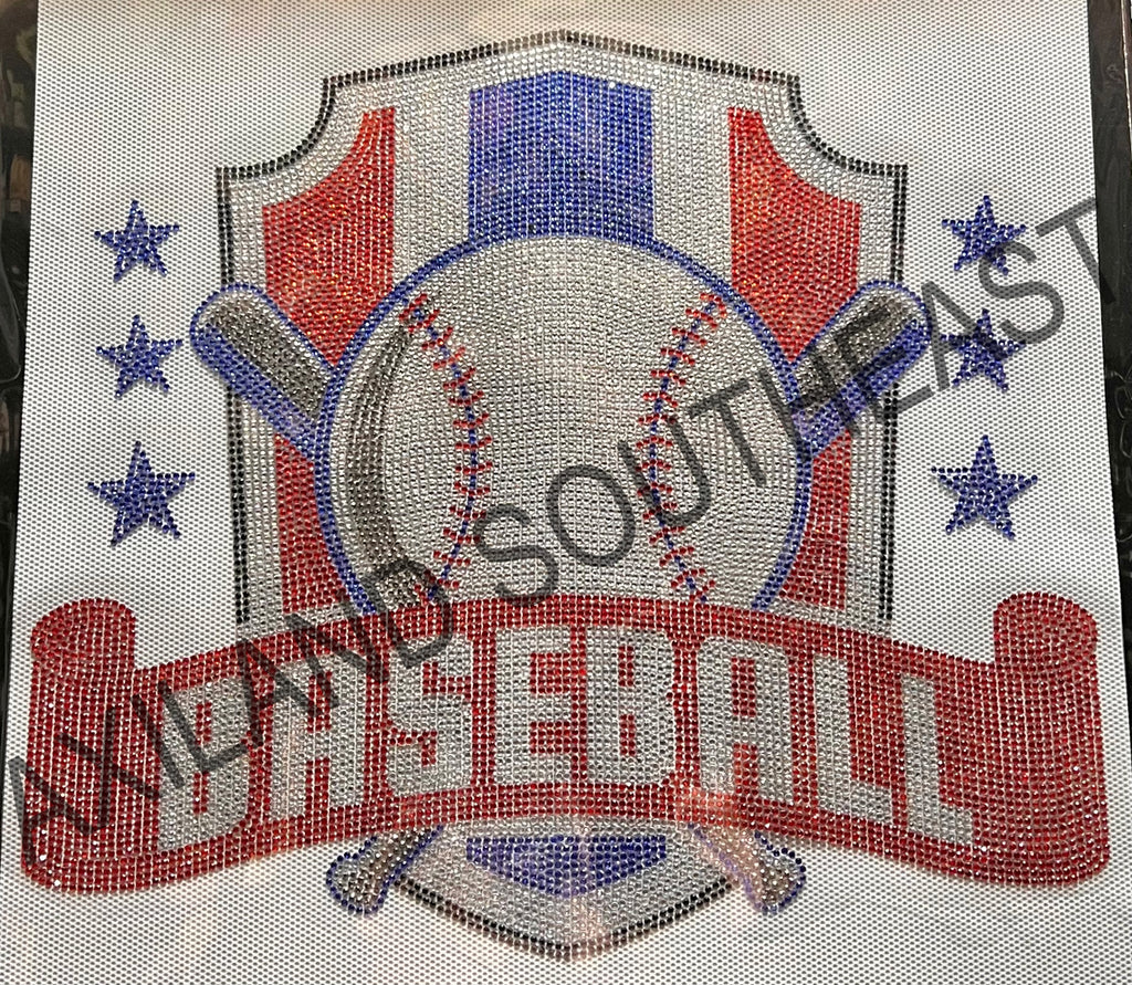 Hotfix Rhinestone Transfer: 21082 Baseball – Axiland Southeast
