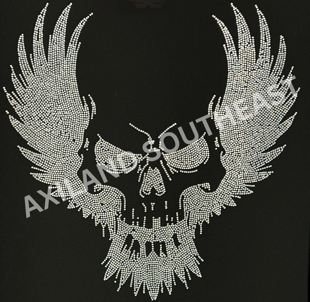 Hotfix Rhinestone Transfer: 21091 Skull With Wings – Axiland Southeast
