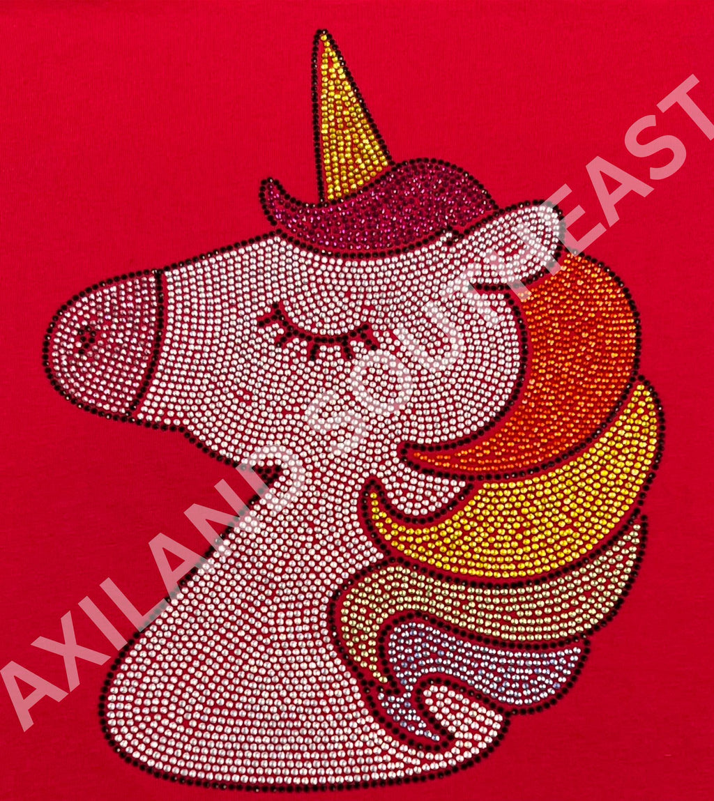 Hotfix Rhinestone Transfer: 21069 Unicorn – Axiland Southeast